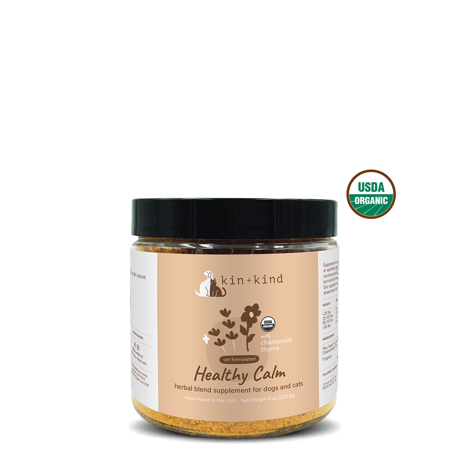 Kin+Kind Organic Healthy Calm Supplement (2 Sizes) – Mr Pawsome