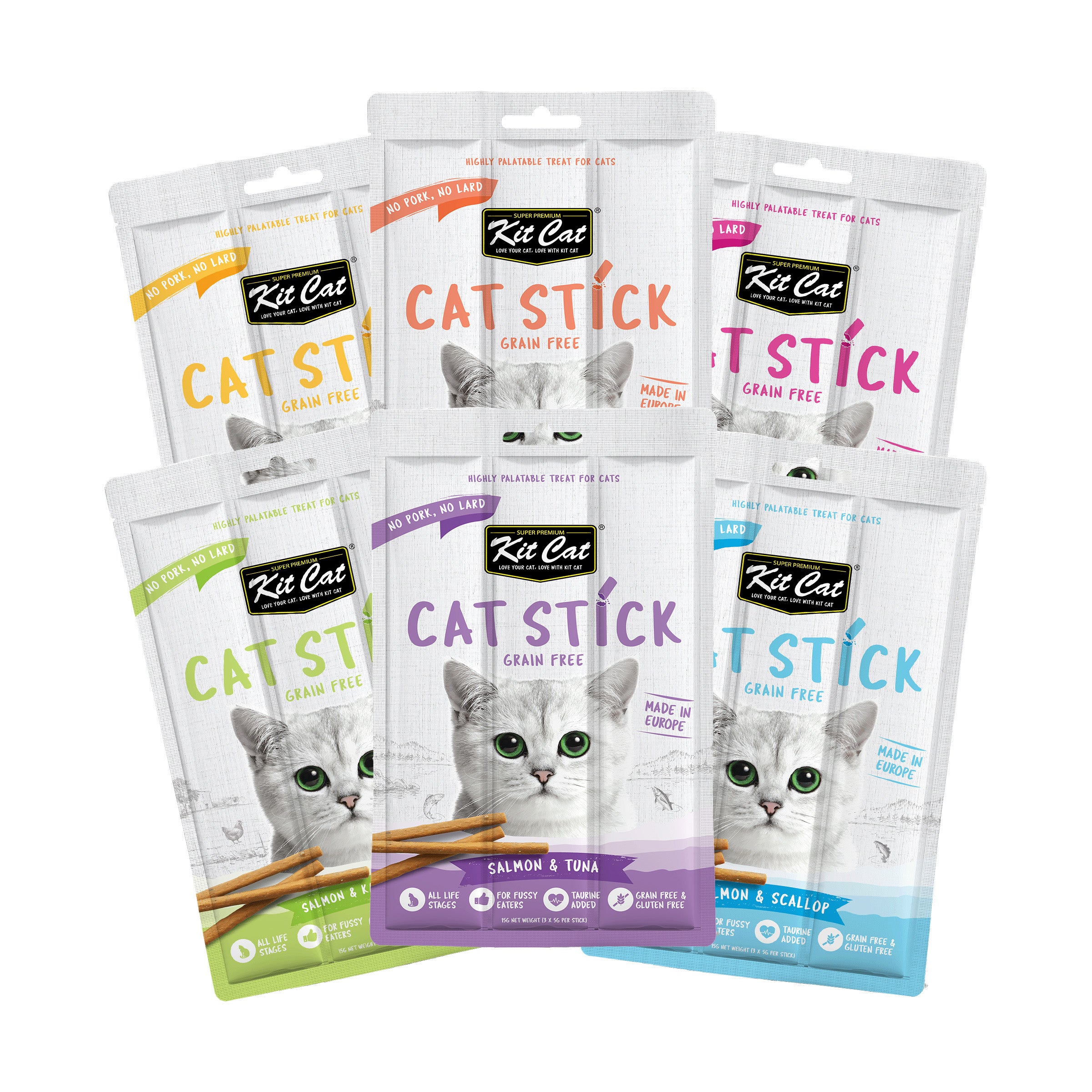 [FREE GIFT ONLY] Kit Cat Cat Stick Treat 15g (Variety Bundle of 6) – Mr ...